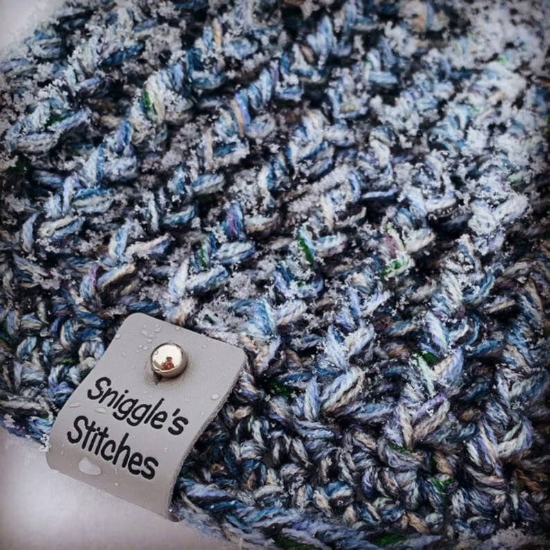 Custom Personalized Tags, Rivet Beanie Tags for Crochet and Knitting ...