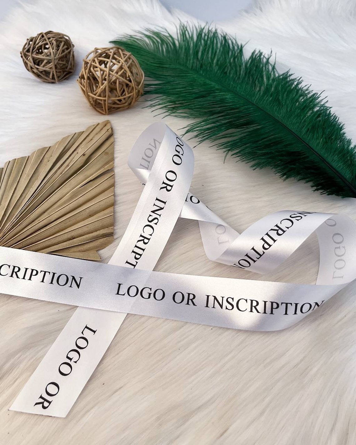 Custom Ribbon With Your Logo Personalized Fabric Ribbon Strip - Etsy
