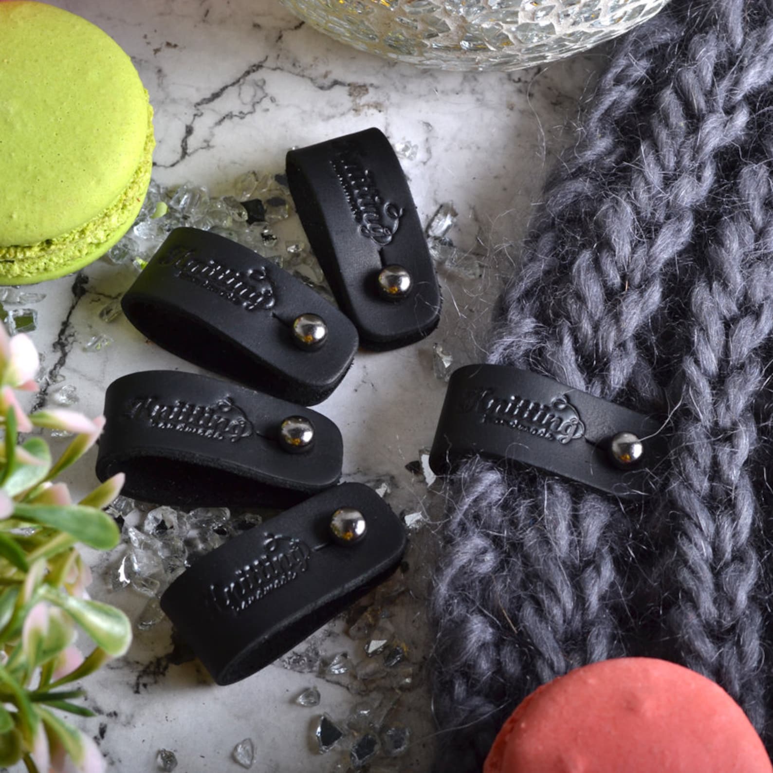 Knitting Tags Knitting Labels Crochet Labels Leather Tags | Etsy