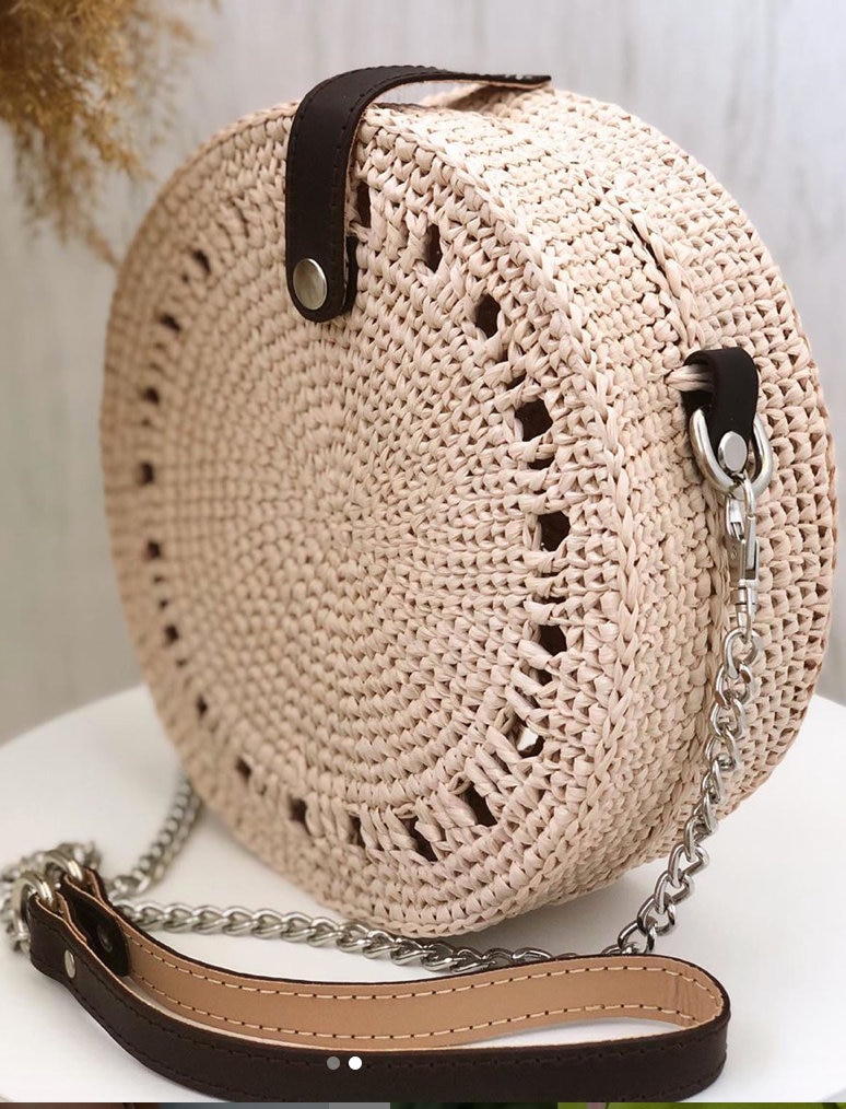 Genuine Leather Bag Loops With Screws and D-rings to Attached Strap and ...