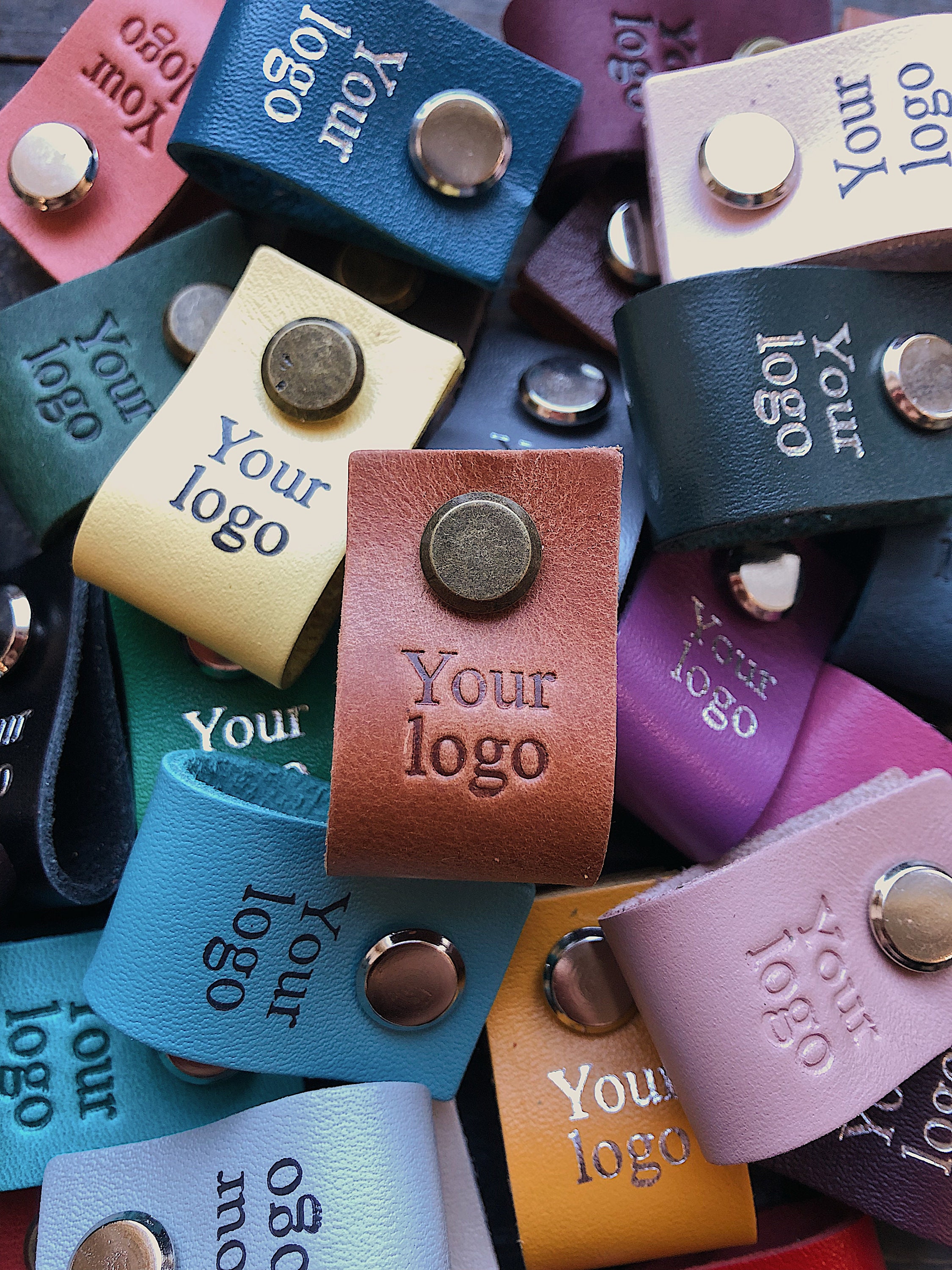 Custom Tags for Handmade Items Real Leather Personalized - Etsy