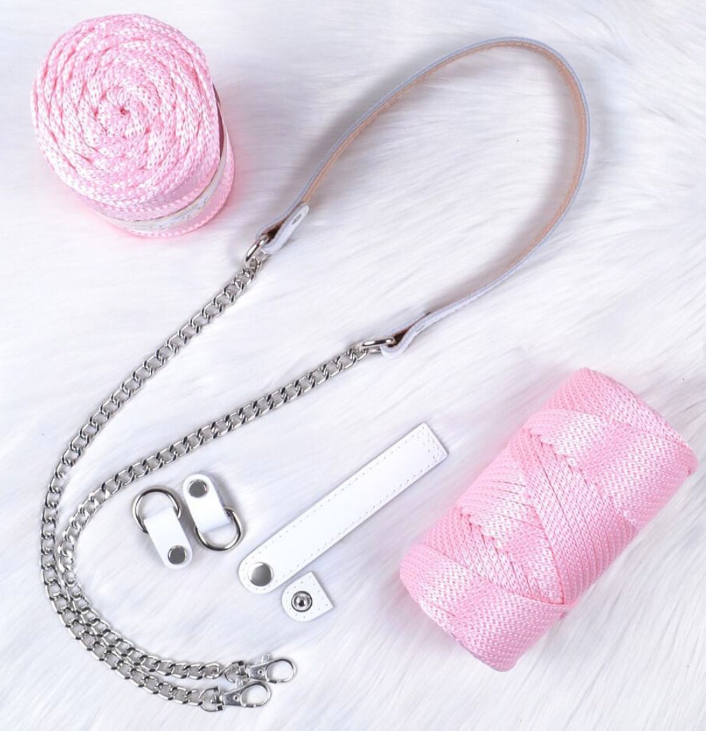 Set of genuine leather for shell bags tie a bag with a | Etsy