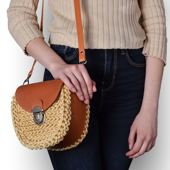 Leather Kit for Circle Bag Cording Cord Bag Yarn Bag How - Etsy