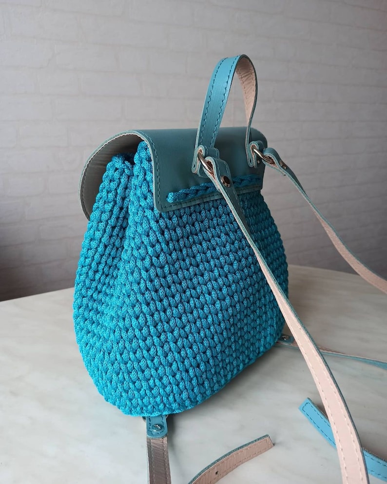 Leather Kit for Knitting and Crochet Backpack Diy Full | Etsy