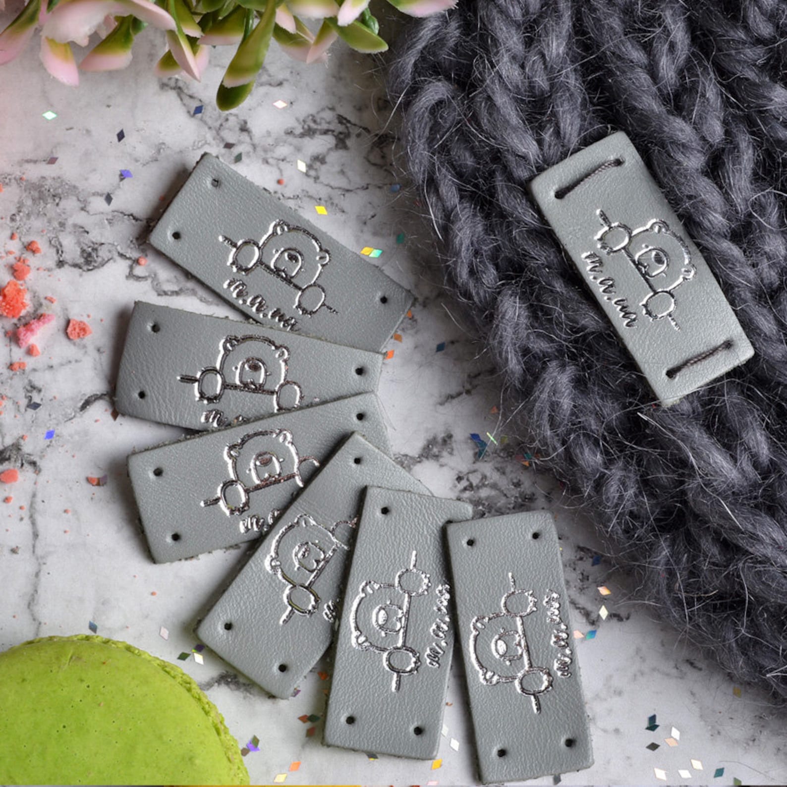 Custom Leather Tags With Holes Leather Labels Personalized - Etsy