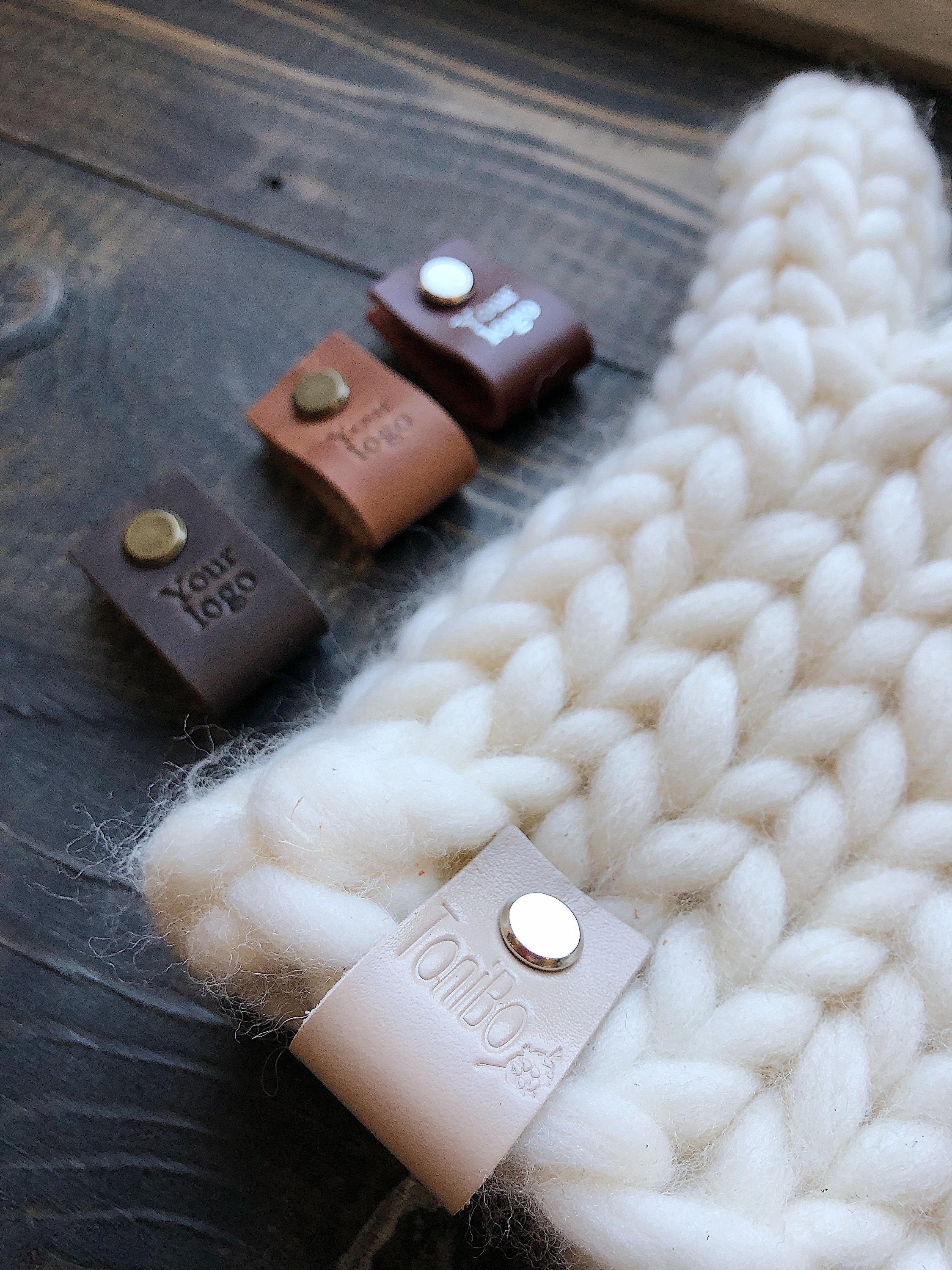 Custom Tags for Handmade Items Real Leather Personalized - Etsy