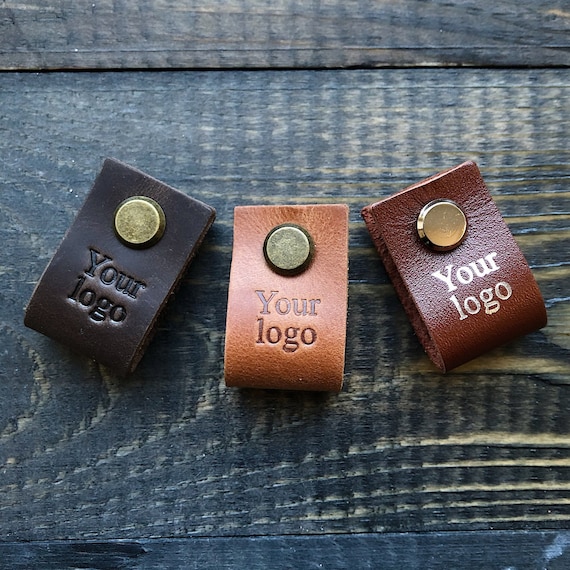 Custom Tags for Handmade Items Real Leather Personalized - Etsy