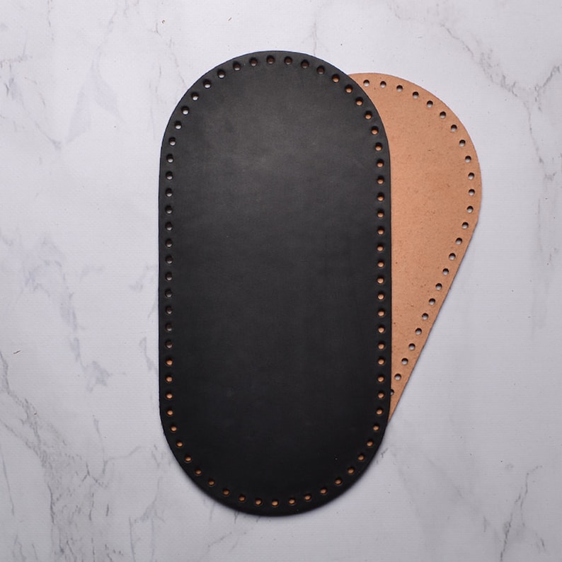 Leather Bag Bases for Knitting shopper bag accessories for | Etsy