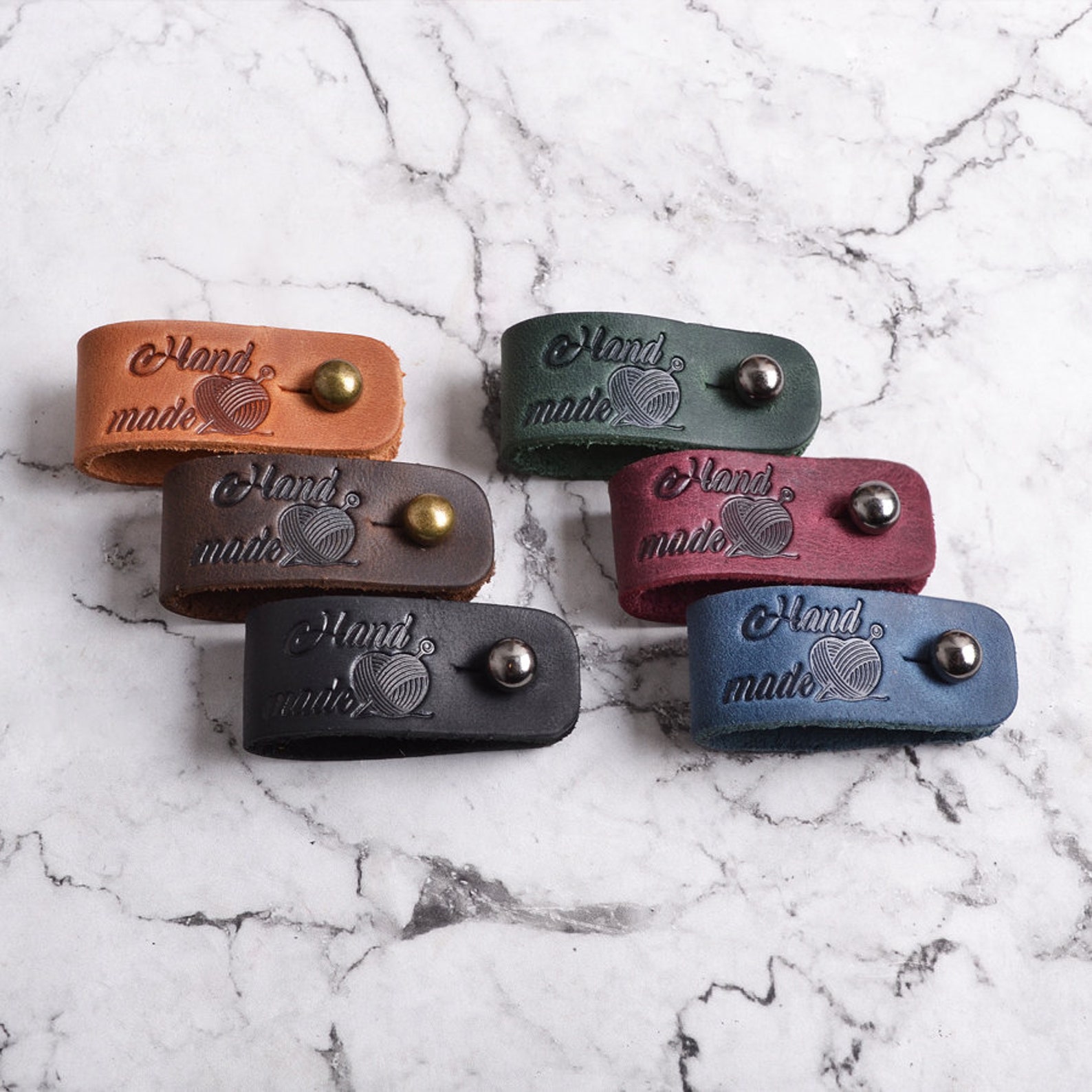 Handmade Tags Knitting Tags Crochet Labels Leather Tags | Etsy