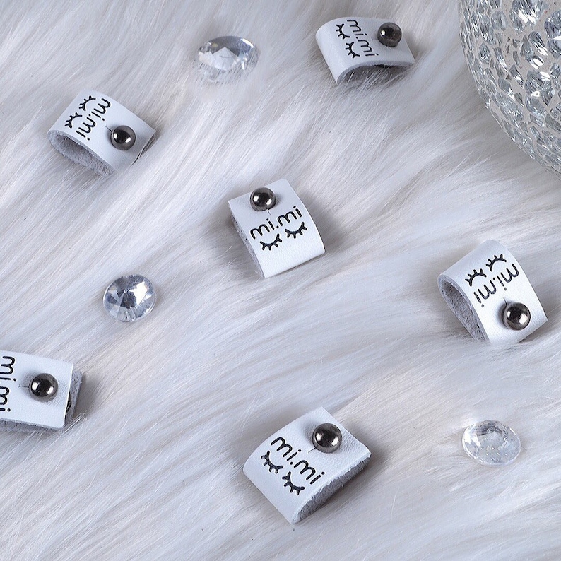 Personalised Leather Tags Rivet Tags Labels for Knitting No - Etsy