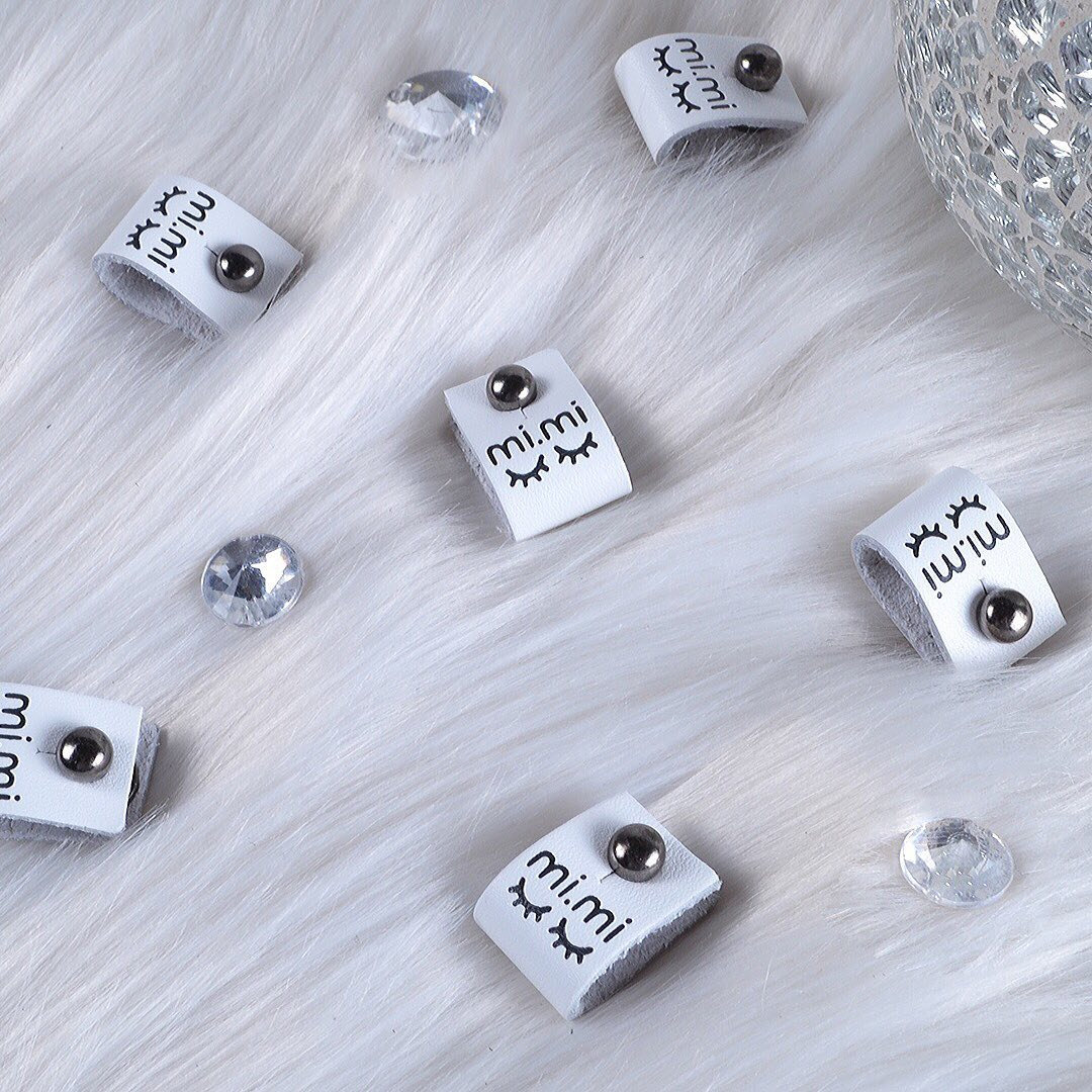 Personalised Leather Tags Rivet Tags Labels for Knitting No - Etsy