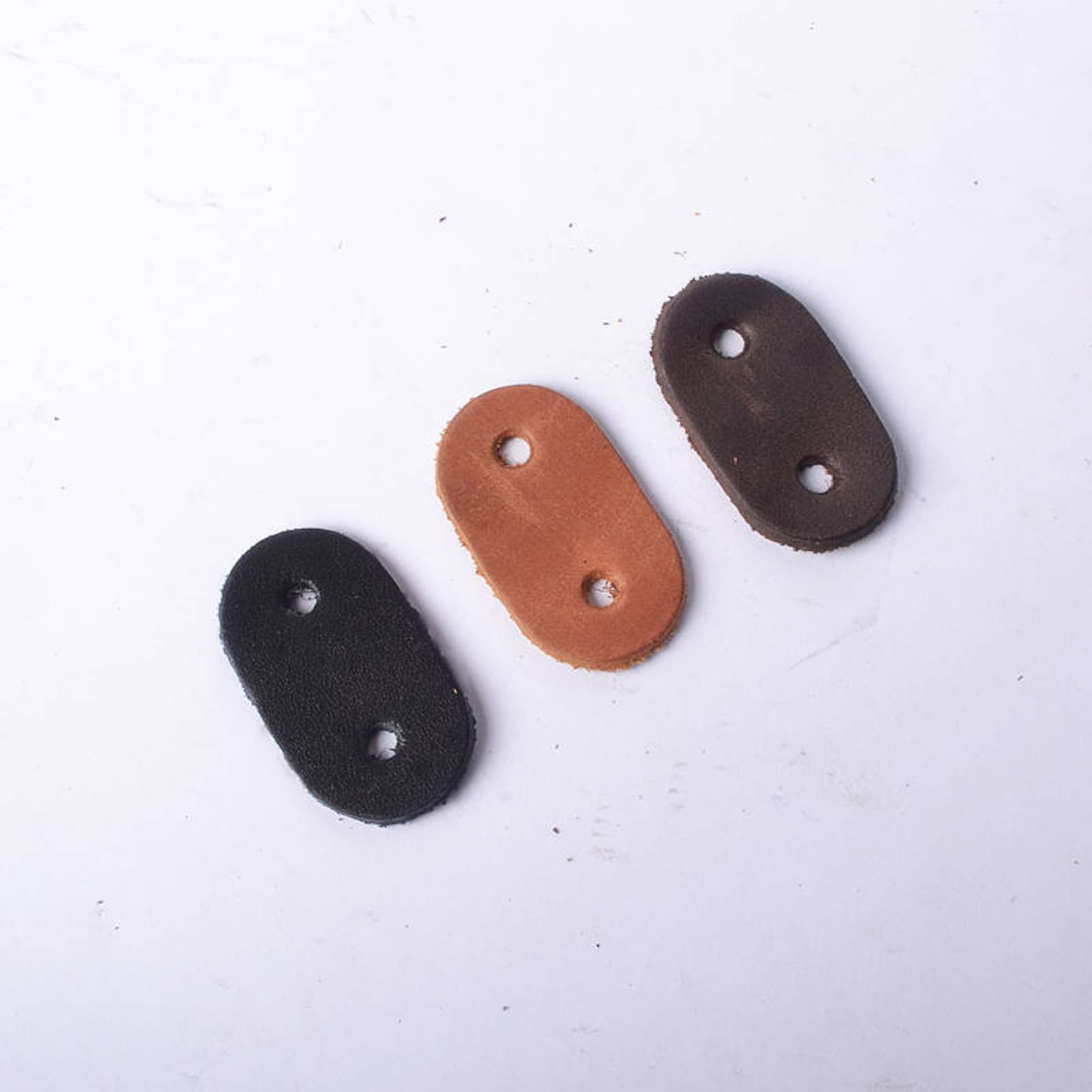 Leather Stopper, Drawstring Leather, Two Holes Pig Nose Leather Cord ...