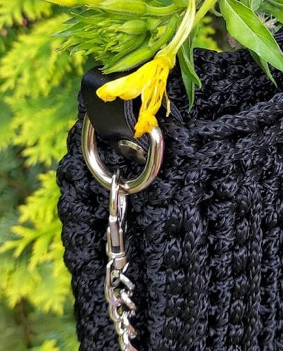 Genuine Leather Bag Loops With Screws and D-rings to Attached Strap and ...