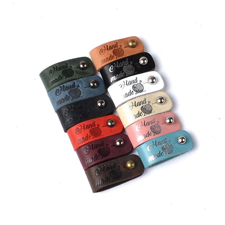 Handmade Tags Knitting Tags Crochet Labels Leather Tags - Etsy