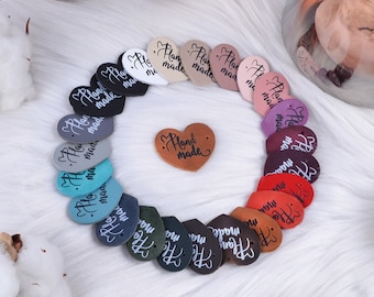 Custom Tags for Handmade Items Real Leather Personalized - Etsy