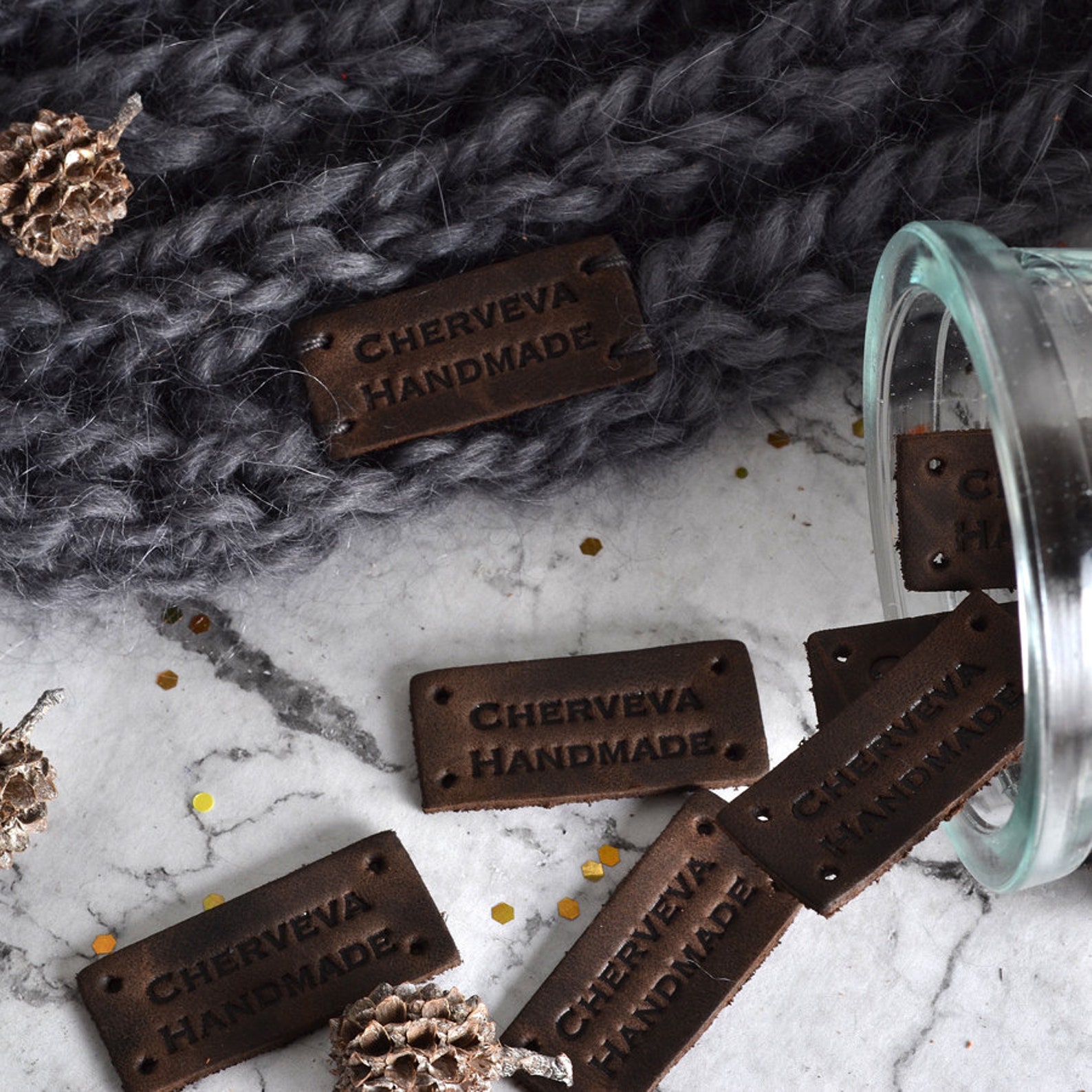 Custom Leather Tags With Holes Leather Labels Personalized - Etsy