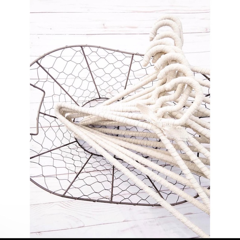 Handmade Vintage Fabric Shabby Chic Covered Wrapped Clothes Clothing ...