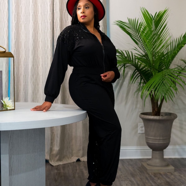 Two Piece Sequin Pant Set - Etsy