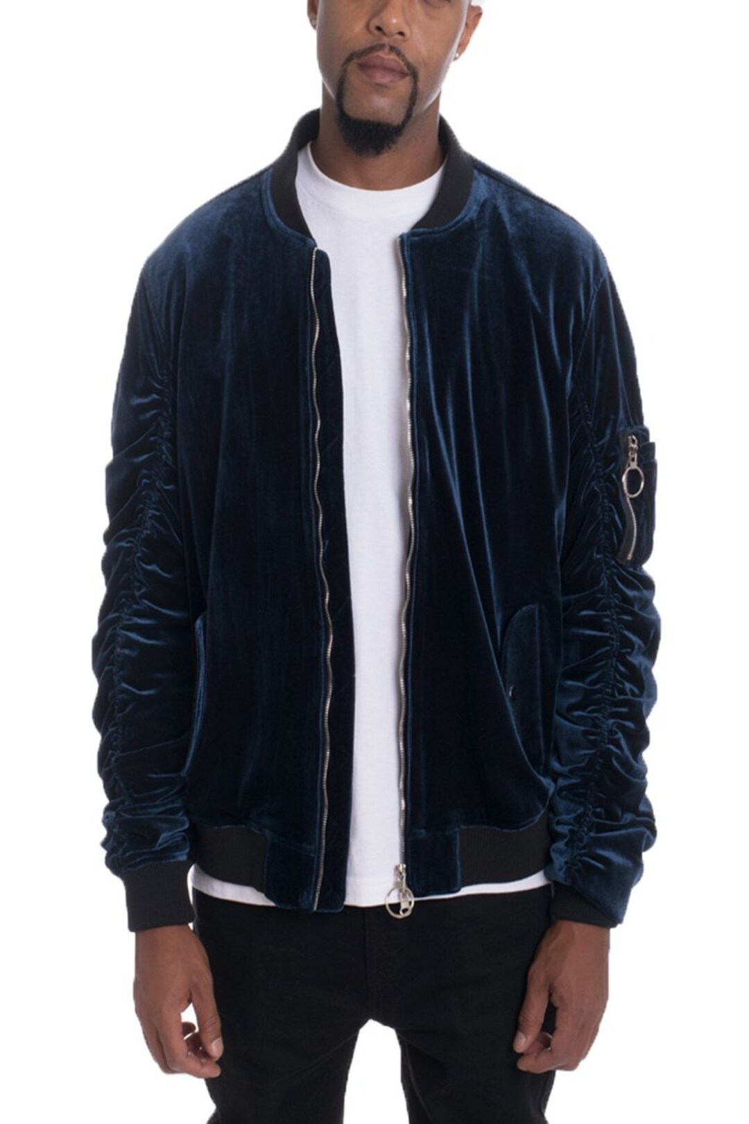 VELOUR BOMBER JACKET - Etsy