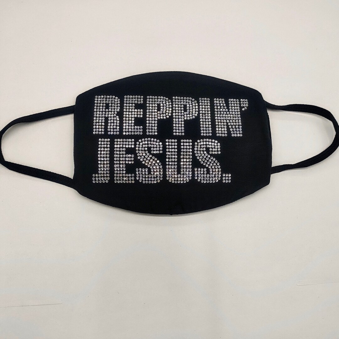 Reppin Jesus Bling Mask - Etsy