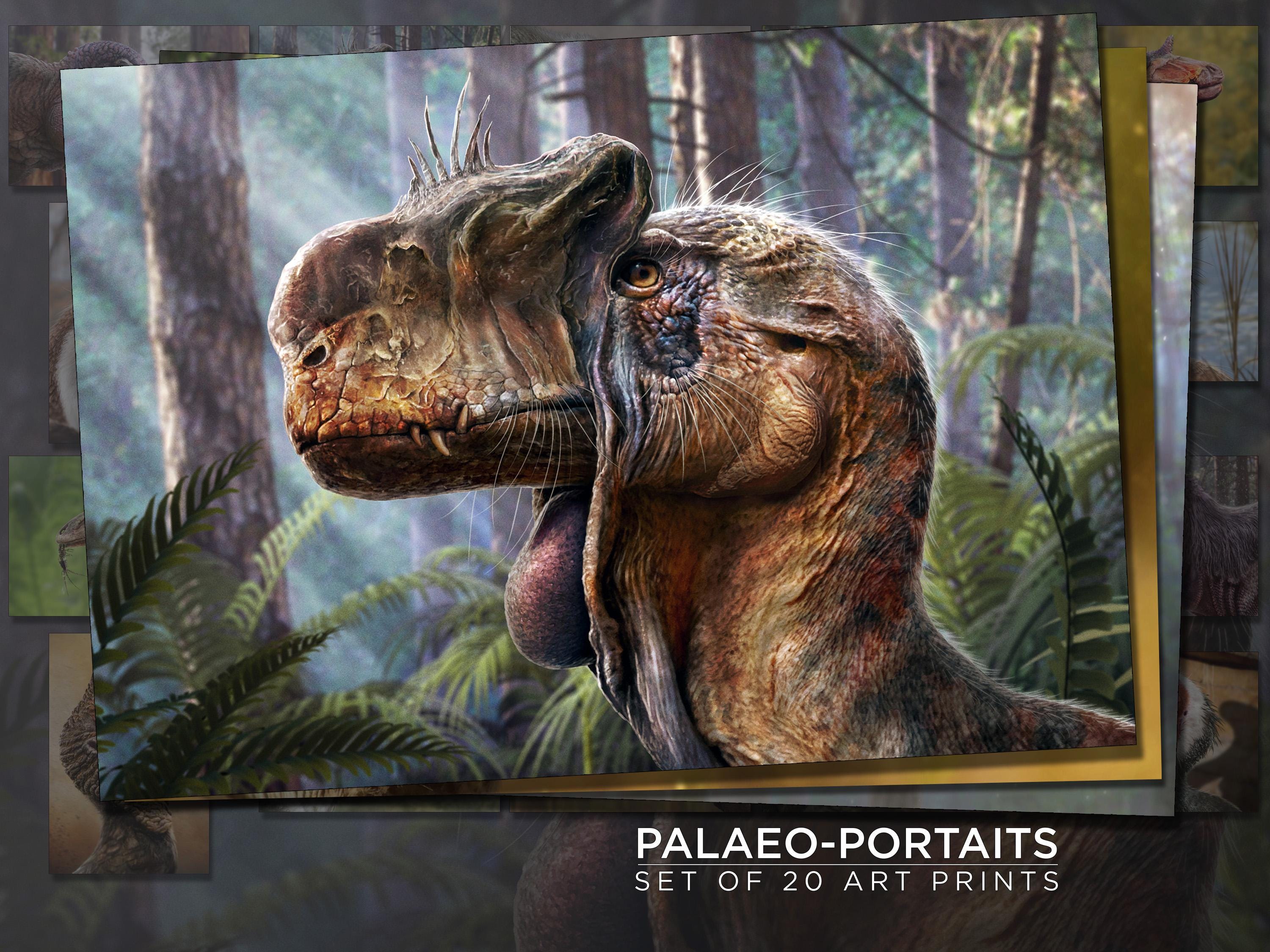 Palaeo Portrait Art Print Pack - Etsy