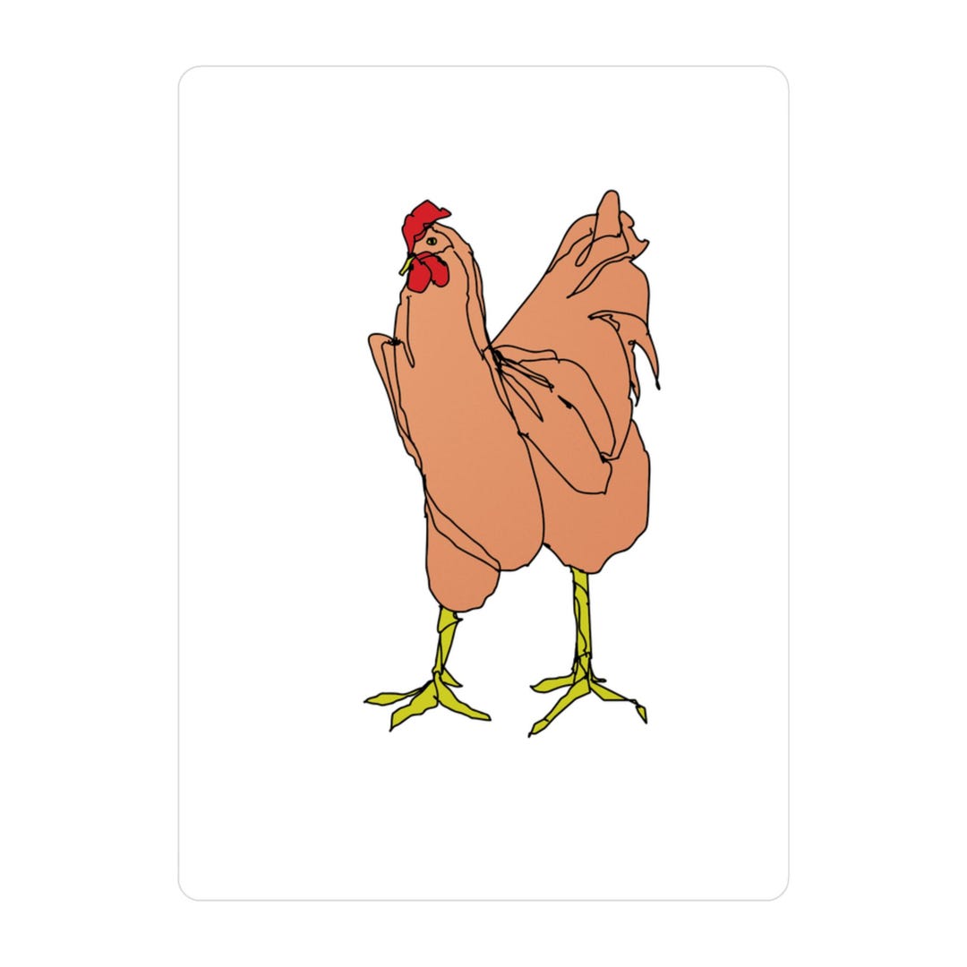 Charming Chicken Vinyl Decals for Home Decor, Farmhouse Style Stickers ...