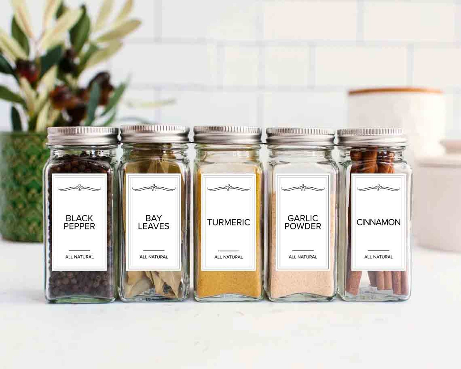 Custom Spice Jar Labels Waterproof Stickers for Herbs Spices - Etsy UK
