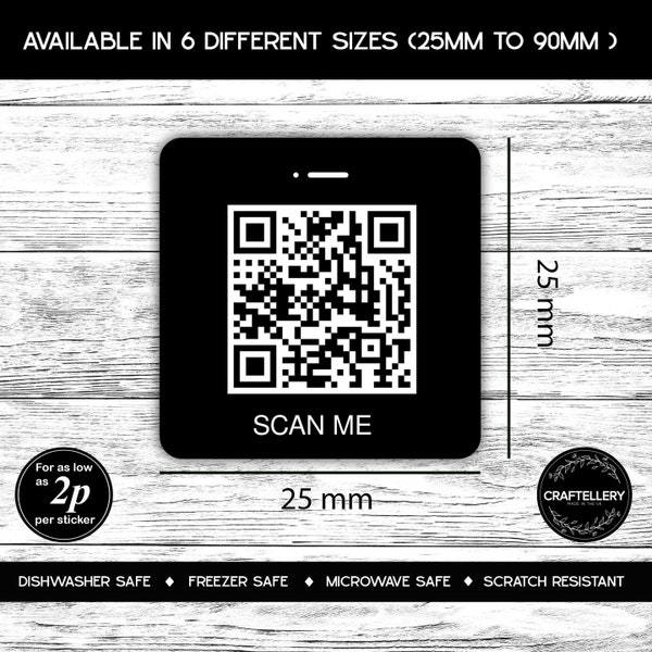 Scan Me Stickers - Etsy