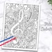 Music Coloring Pages for Adults, 5 Printable Floral Coloring Pages ...