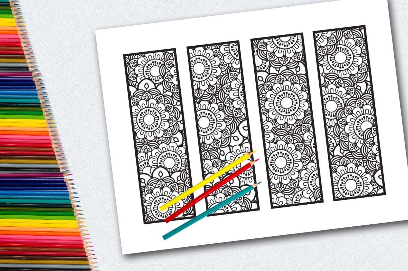 Bookmarks Printable Coloring Pages, Instant Download PDF - Etsy Canada