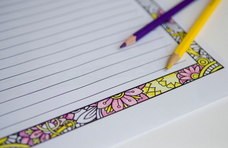 Journal Coloring Pages, Set of 12 Pages, Printable PDF, Instant ...