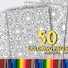 50 Coloring Printable Pages | Etsy