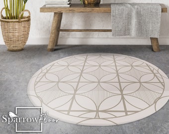 Vinyl Floor Mat Round - Etsy