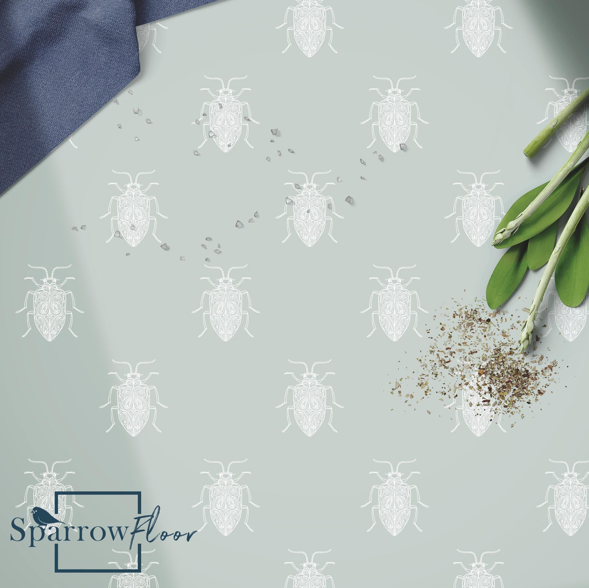 Bug Vinyl PVC Flooring Boho Vinyl Flooring Patterns Floor - Etsy