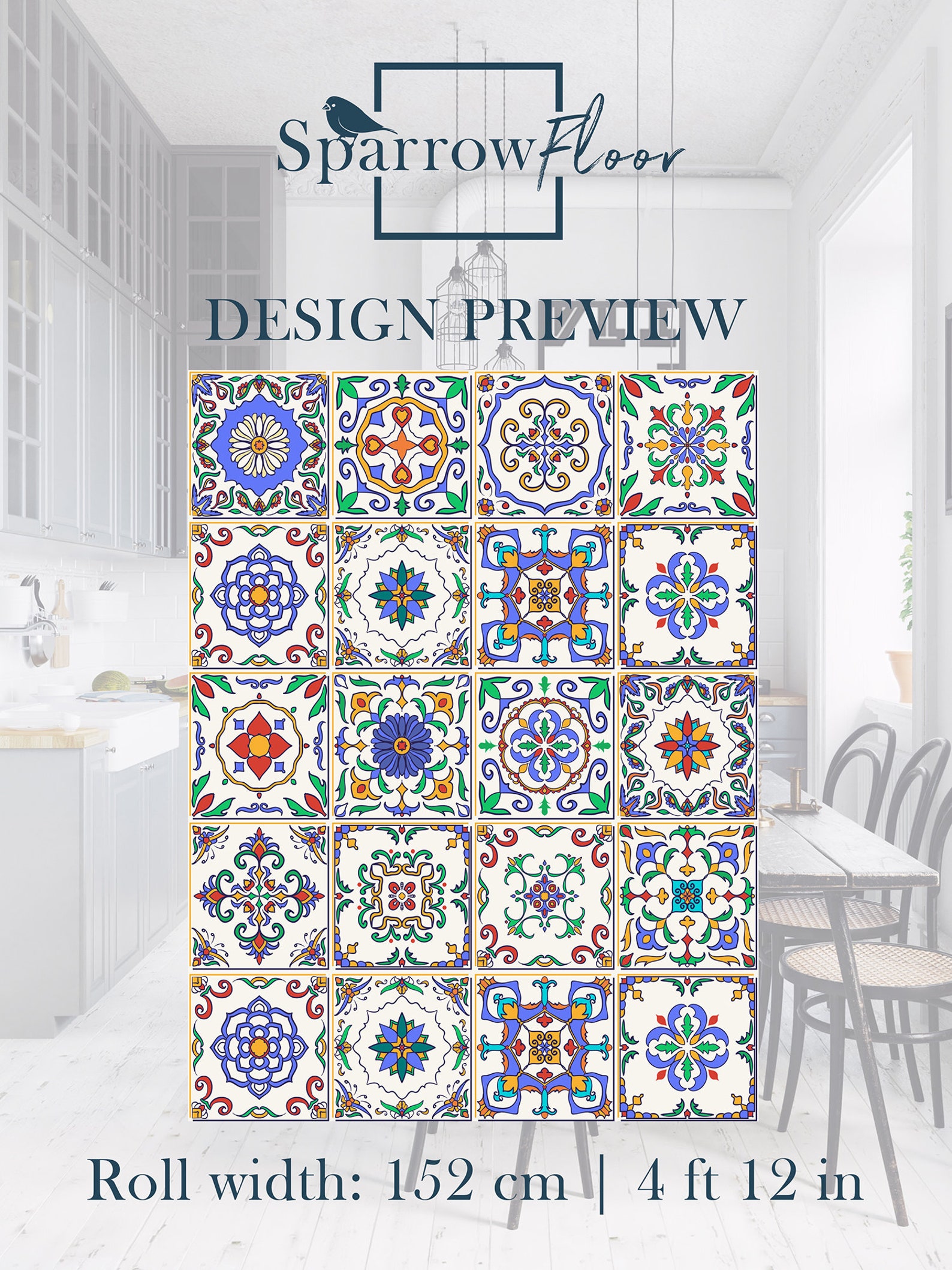 Rimmi Vinyl PVC Flooring, Linoleum Flooring, Azulejos Floor Decor ...