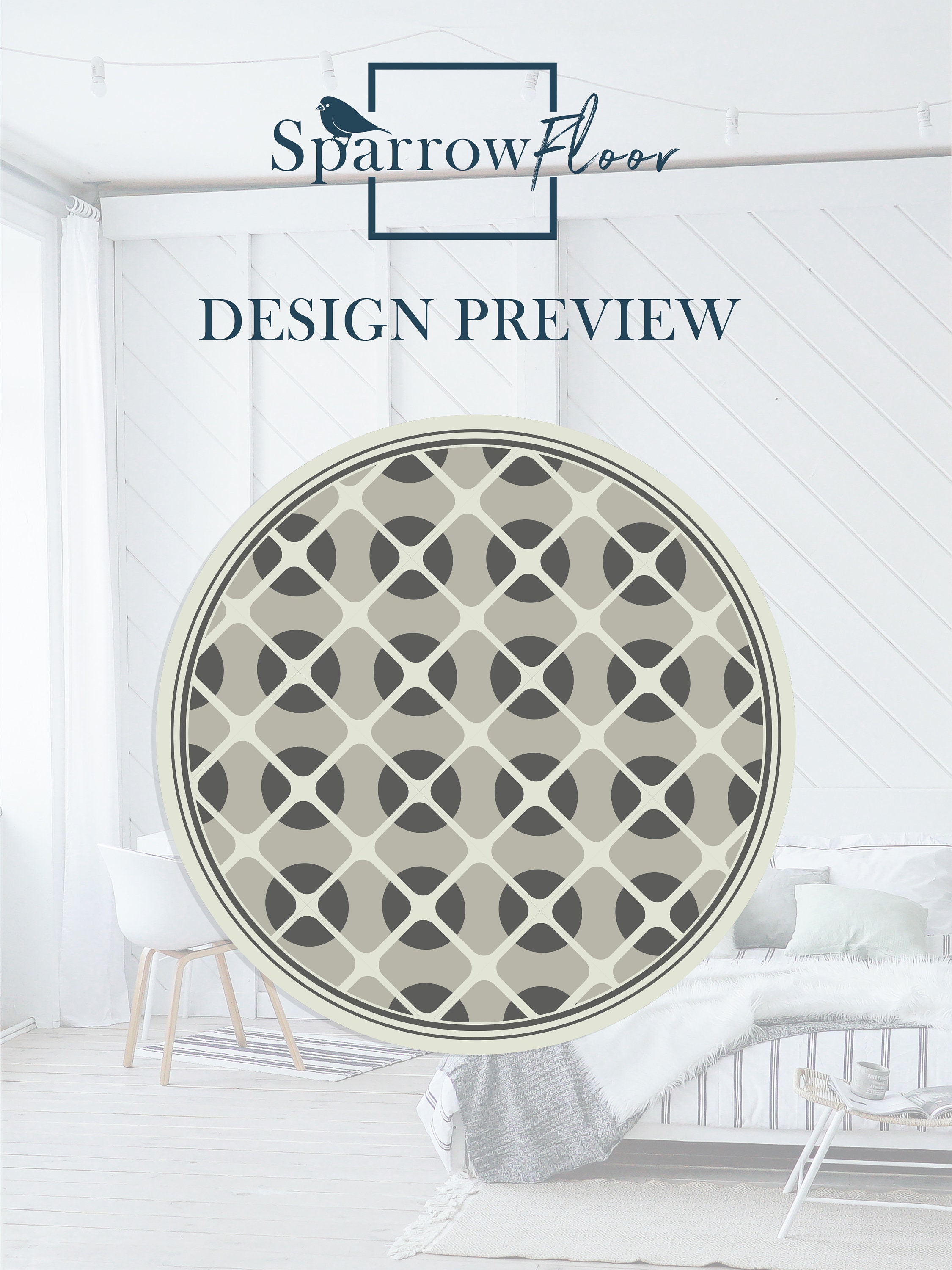 Houston Vinyl Round Mat PVC Rugs PVC Vintage Vivid Colors | Etsy