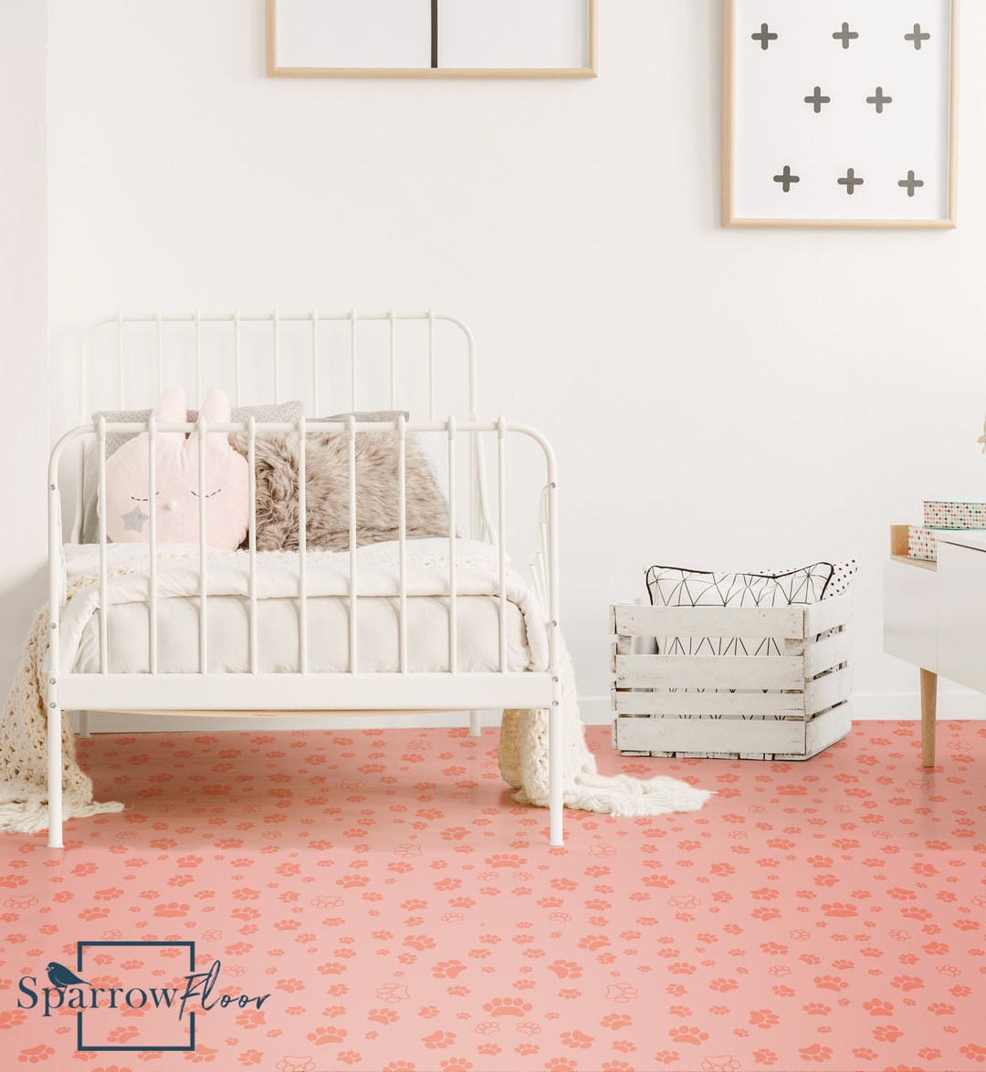Paw Vinyl PVC Flooring, Boho Vinyl Flooring, Patterns, DIY Flooring ...