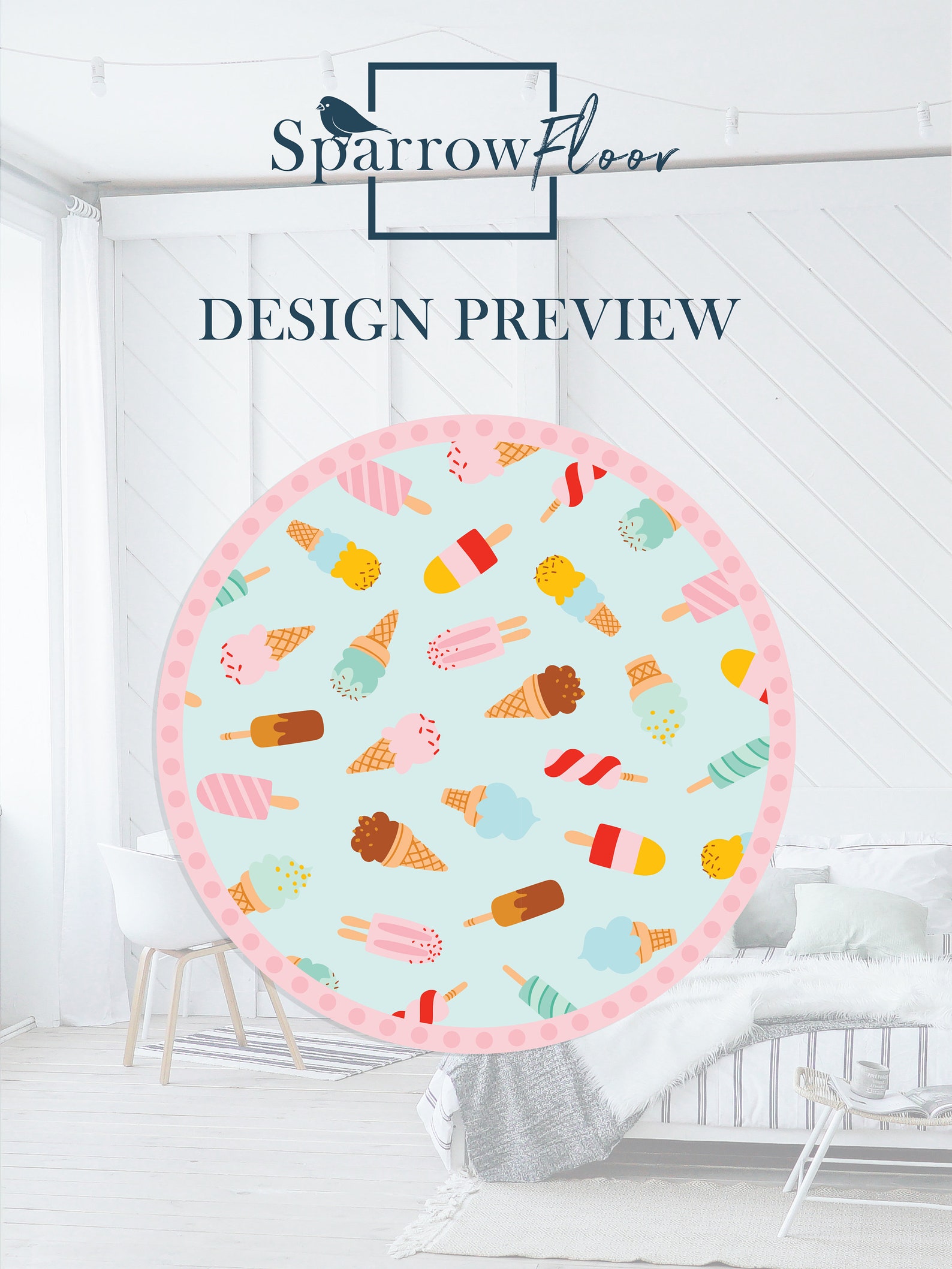 Popsicle Vinyl Round Mat PVC Carpet Retro Floors Linoleum - Etsy