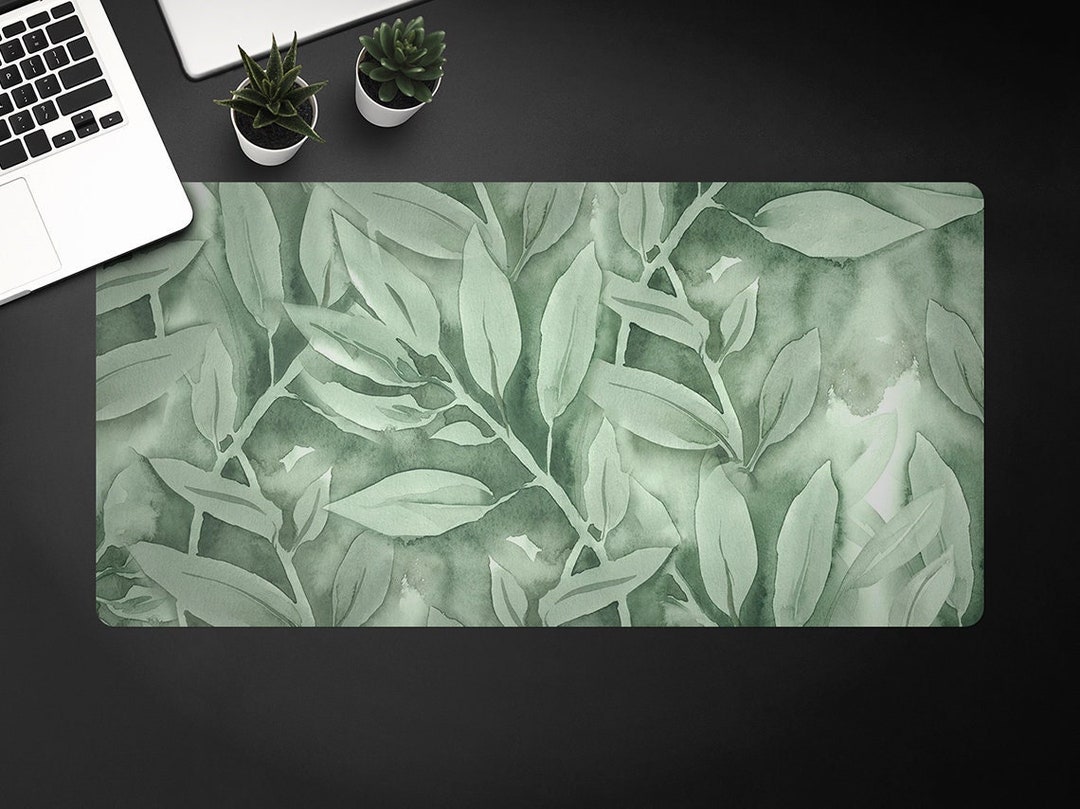 Smooth Leaves Computer Desk Pad, Keyboard Pad, Desktop Blotter ...