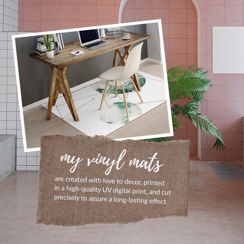 Shaded Pastel Herringbone Pattern Computer Desk Pad Table - Etsy