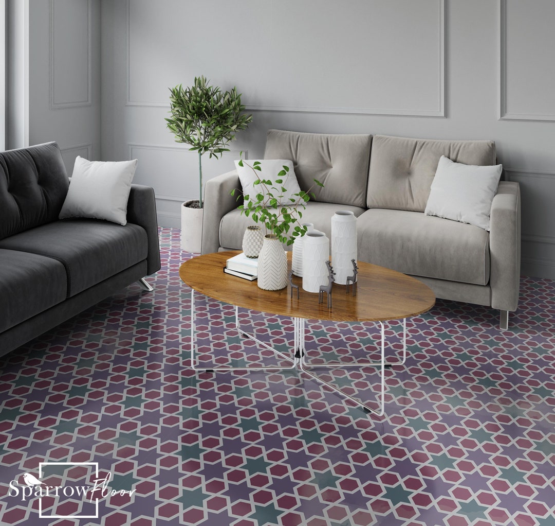 Star Vinyl PVC Flooring, Modern Vinyl Flooring, Painted Floors, Floor ...