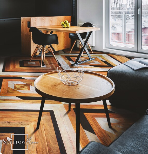 Parquet Vinyl PVC Flooring Modern Nursery Scandinavian | Etsy