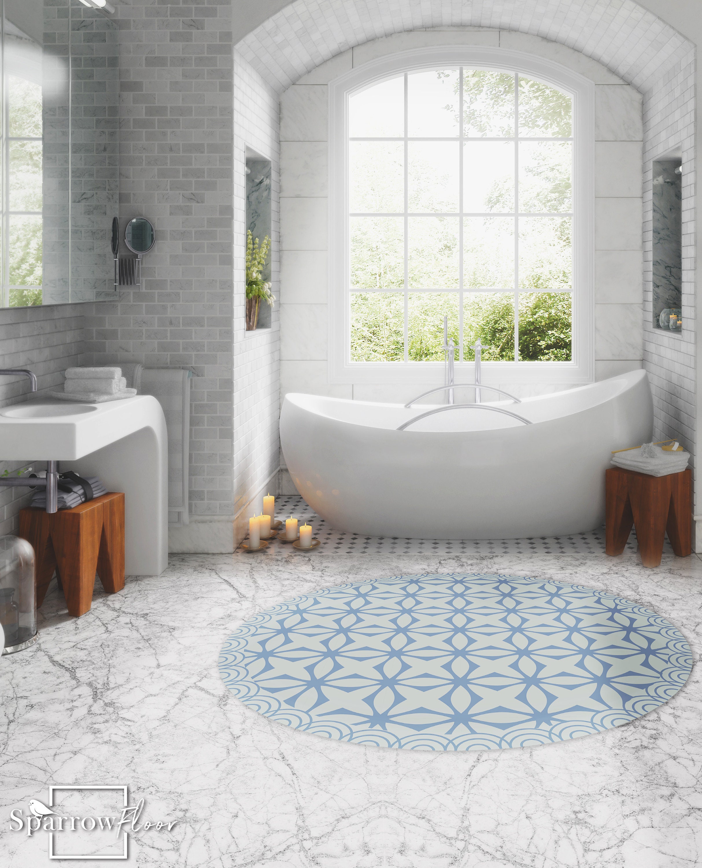 Darling Vinyl Round Mat Comfort Mat Retro Mat Linoleum - Etsy