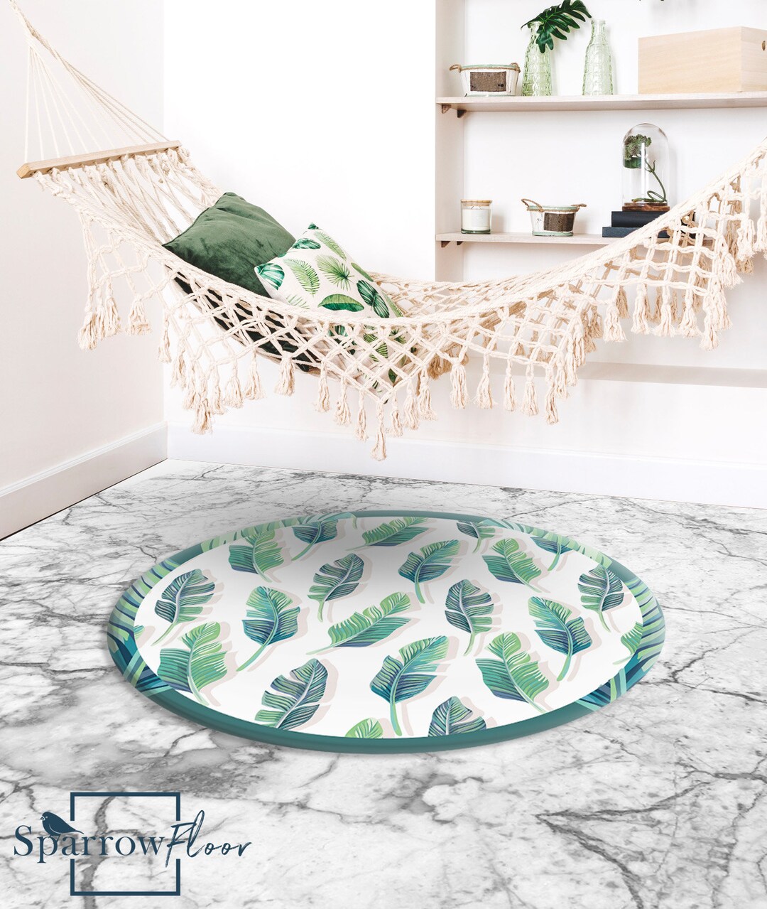 Molokai Vinyl Round Mat, PVC Floor, Modern Linoleum, Comfort Mat for ...