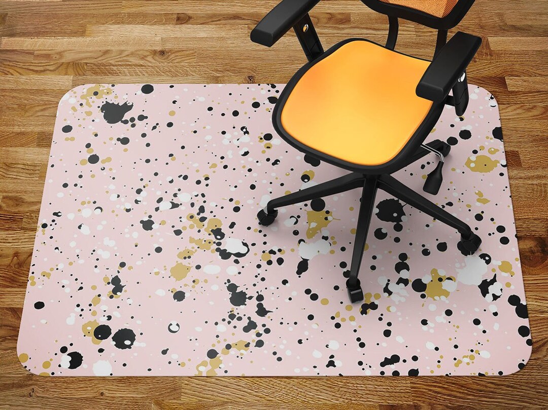 Chair Mat Hand Drawn Paint Splgrayes Chair Mat Carpet, Splash Mat ...