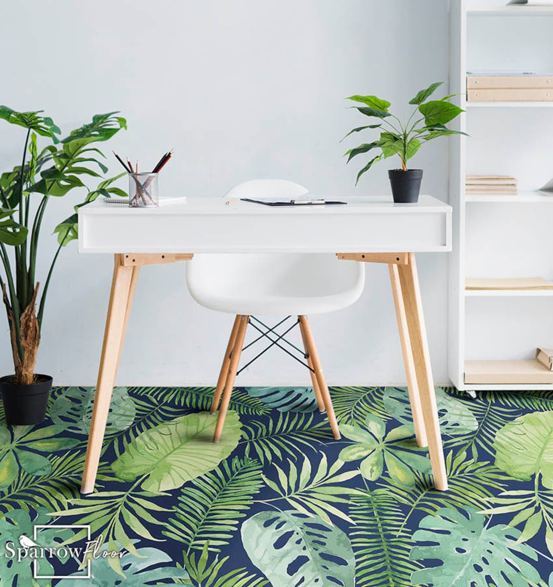 Monstera Vinyl PVC Flooring, Floor Covering, Botanical Floor Covering ...