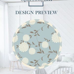 Heirloom Vinyl Round Mat PVC Floor Vinyl PVC Modern Floor - Etsy