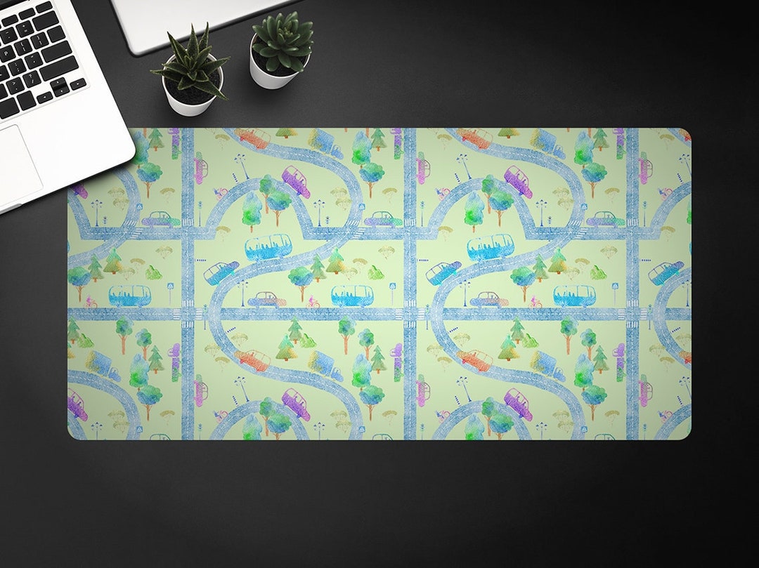 Kids Roads for Play Computer Desk Pad, Table Protection, Trendy ...