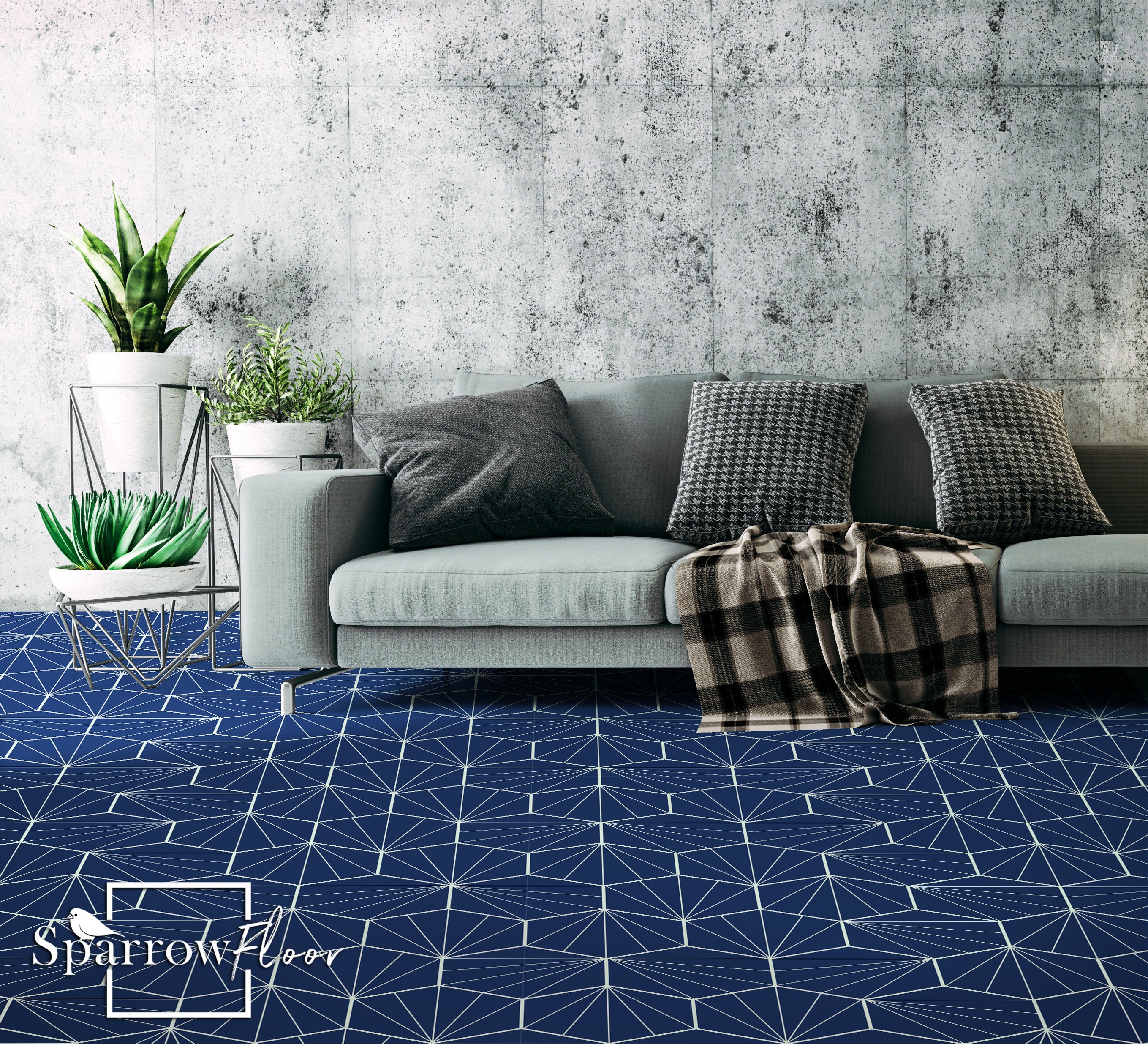 Starburst Vinyl PVC Flooring, Floor Covering, Talavera Pattern, DIY ...