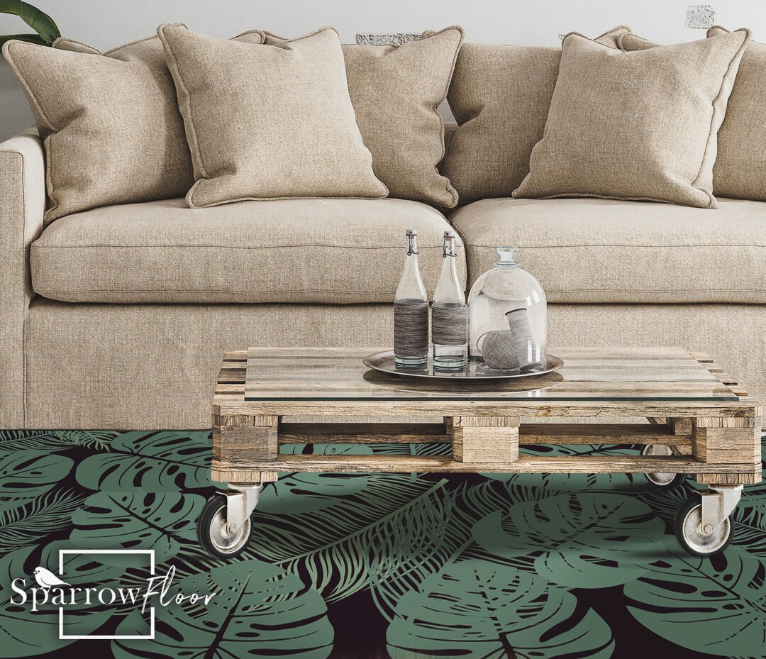 Monstera Vinyl PVC Flooring, Floor Decor, Pattern, Floor Covering #4MF ...